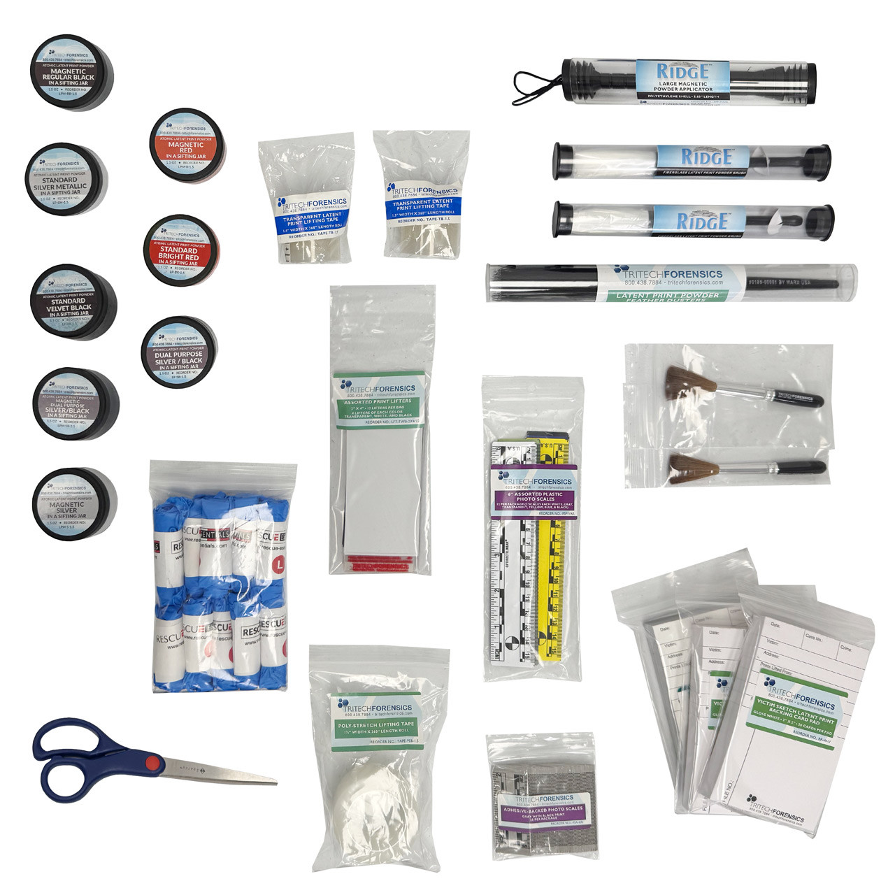RIDGE Double Loop Latent Print Kit