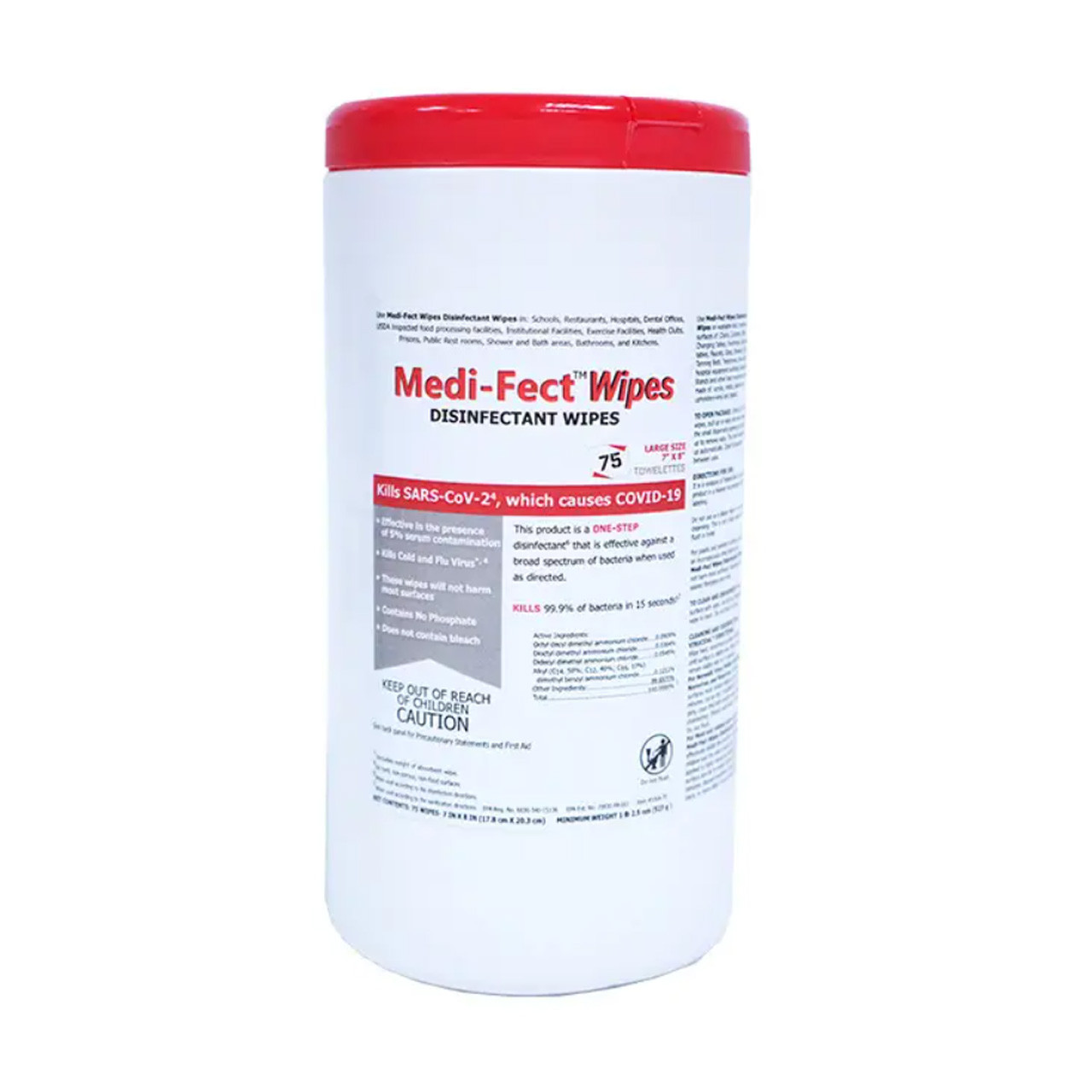 Medi-Fect Disinfectant Wipes, Case of 6