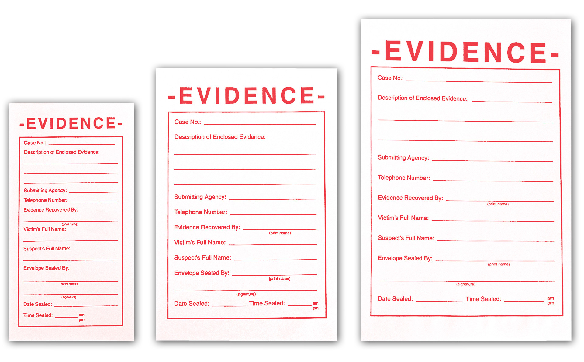 Evidence Envelopes