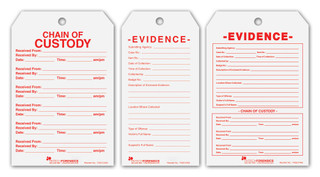 Evidence Tape, Tags, Labels, & Seals