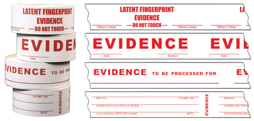 "Evidence: Date and Number" Tape - 1 roll/pkg