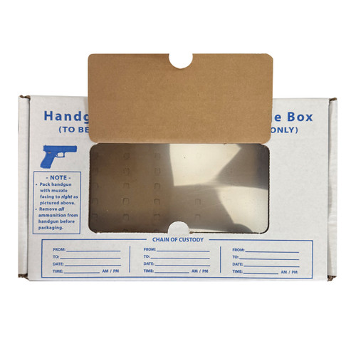 Windowed Handgun Box | Evidence Boxes and Storage | Tri-Tech