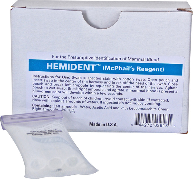 Hemident Presumptive Blood ID Kit