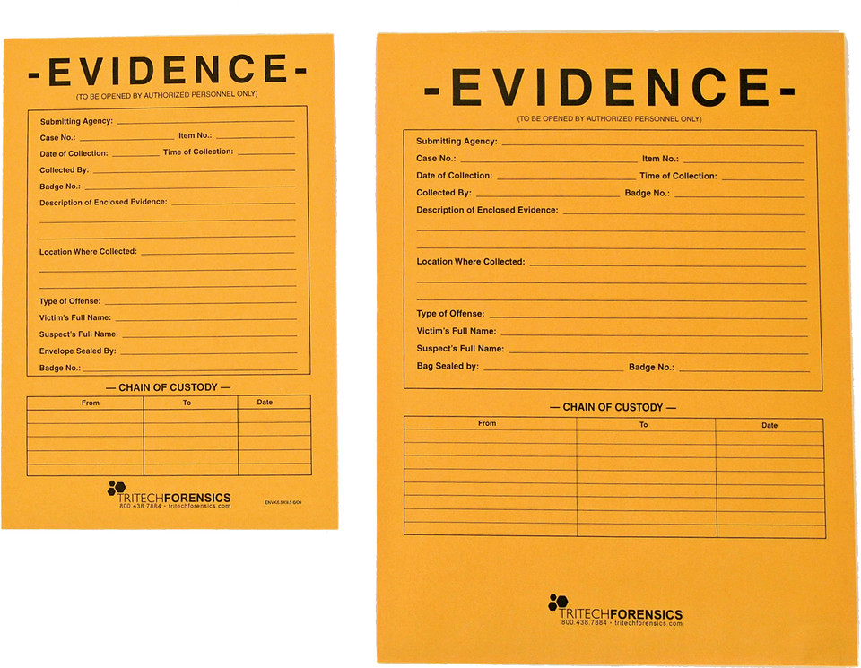 Evidence Security Envelopes - Kraft Paper