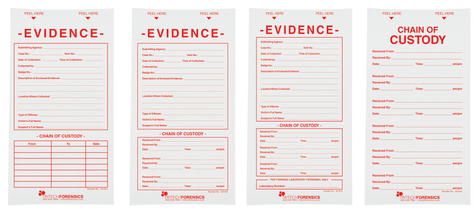Chain of Custody and Evidence Tags