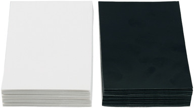 White Reversible Backing Card Pad - 50/pad