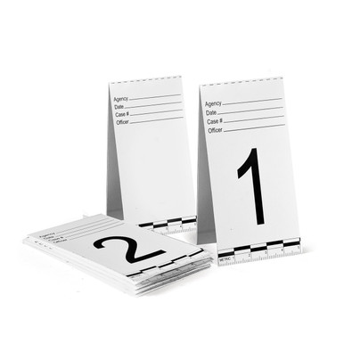Disposable Evidence Markers (Numbered and Blank)
