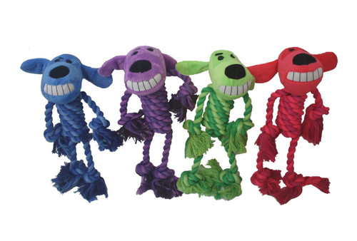 Multipet Loofa Dog Toy with Rope Body - Powerhouse Dog Supply