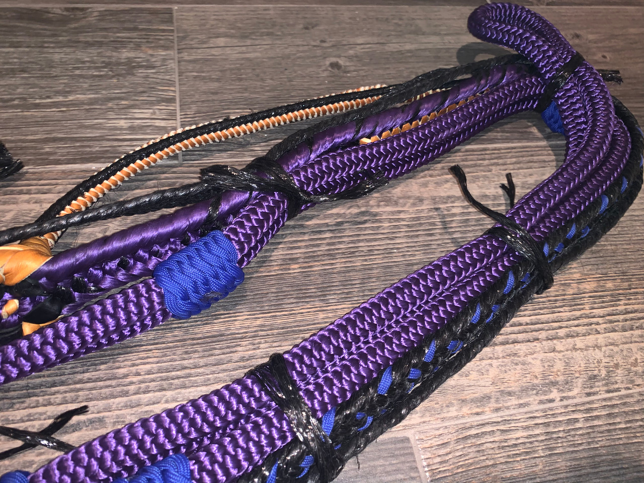Purple Black Pro 9.7 RH 3/4 Bull Rope - EPT Rodeo Gear