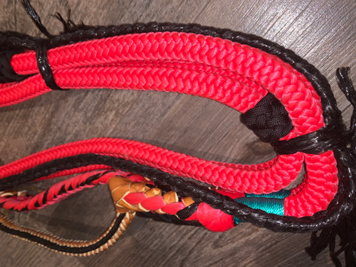 Red/Black Mini Bull Rope – Custom Kid Rodeo Bull Riding Gear