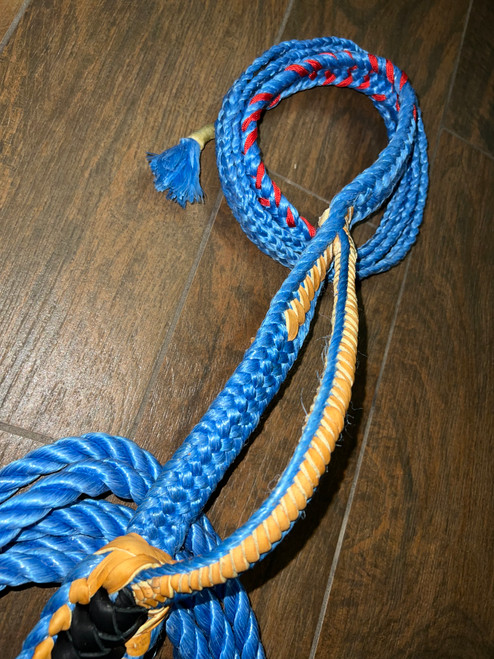 Blue Poly Mini Bull Rope - Kids - 9/7 LH | EPT Bull Ropes