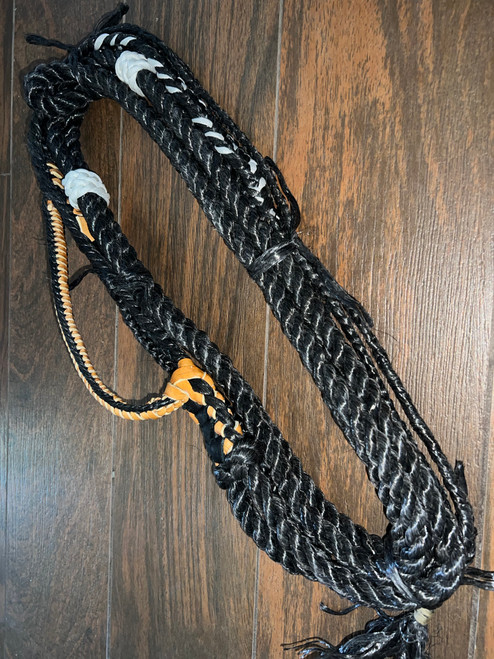 Black Poly Mini Bull Rope Kids 9/7 RH - EPT Bull Ropes