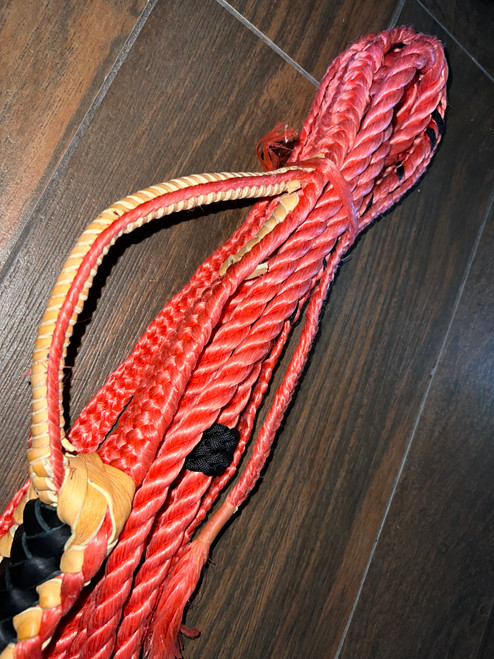 Red Poly Mini Bull/Steer Rope Kids 9/7 RH 3/4 x 3/4 - Mini Rodeo Rider ...