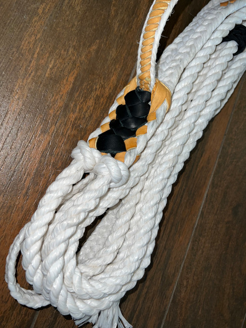 White Poly Mini Bull/Steer Rope Kids 9/7 RH 3/4 x 3/4 - Mini Rodeo ...