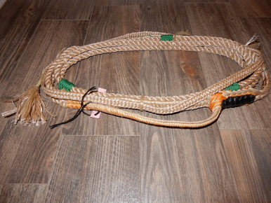 Tan Brazilian Pro Bull Rope 9/7 RH by EPT for Rodeo Use