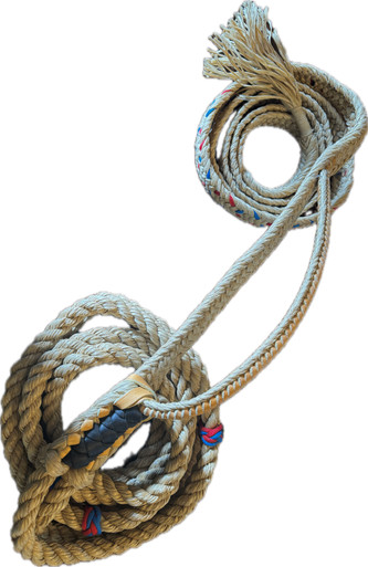Traditional Tan Poly Jr Bull Rope 9/7 RH | EPT Bull Ropes