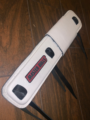 Leather Bull Rope Pad White for Master Bulls Rodeo