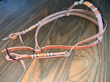 Western Horse Headstall - Leather Raw Hide | EPT Bull Ropes