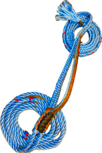 Traditional Blue Poly Jr Bull Rope RH | EPT Bull Ropes
