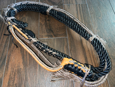 Black Poly on Tan Poly Pro 9/7 LH - EPT Bull Ropes