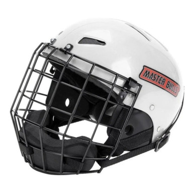 White Bull Riding Helmet Combo - Large | EPT Bull Ropes