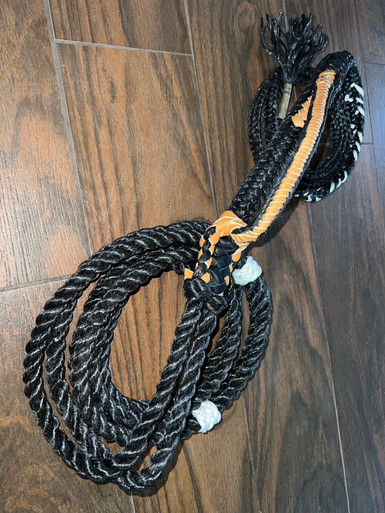 Black Poly Mini Bull Rope Kids 9/7 RH - EPT Bull Ropes