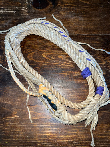 Tan Poly Calf Rope - Kids 9/7 LH 5/8" x 5/8"| EPT Bull Ropes