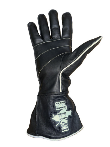 Bull Riding Glove Left Hand – Black Calf Skin Leather | EPT