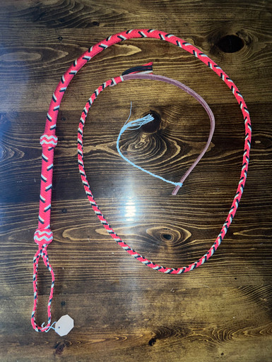 4 ft Black & Red & Tan Paracord Nylon - EPT Bull Ropes