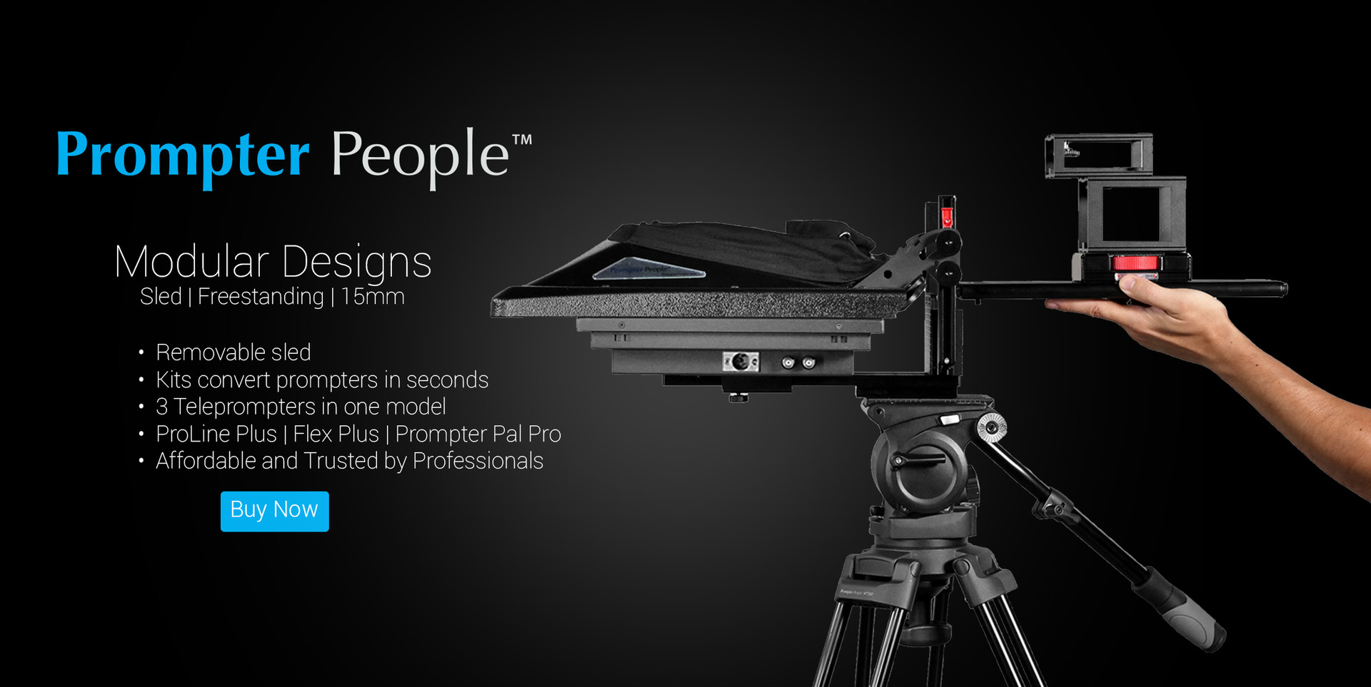 Professional Teleprompters | All Kinds | All Budgets | Prompter People