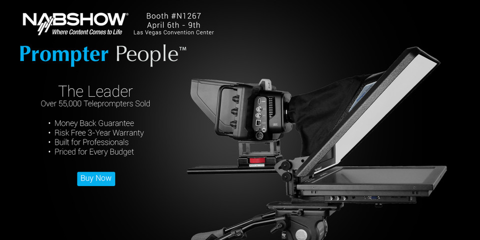 Professional Teleprompters | All Kinds | All Budgets | Prompter People