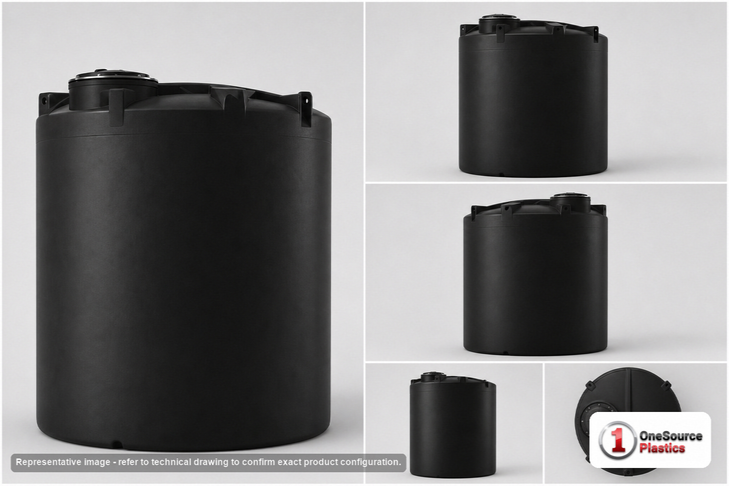 Snyder 8000 Gallon ASTM XLPE Vertical Storage Tank - 5300600N40
