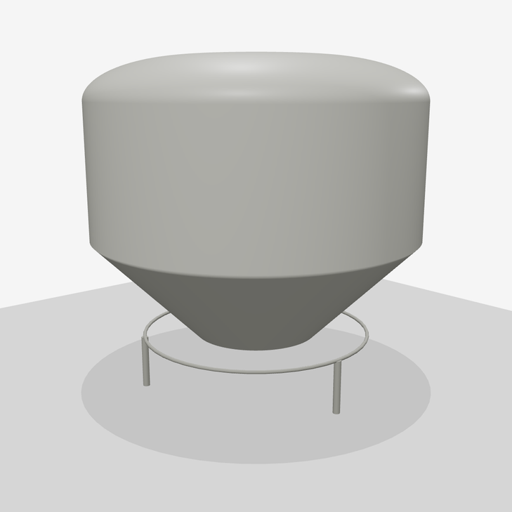 Snyder 6000 Gallon 30 Degree HDPE Cone Bottom - SII-5280200N45