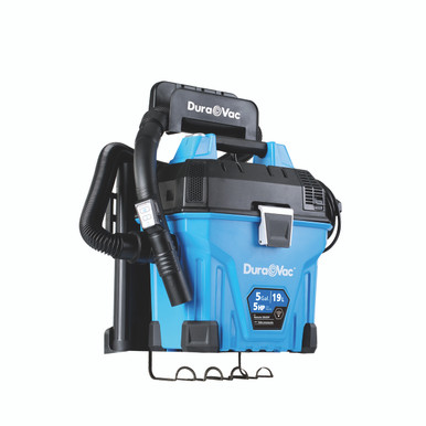 Duravac Wall Mountable Wet/Dry Vac with Remote Control & 2-Stage Motor ...