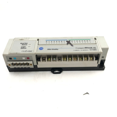 ALLEN BRADLEY 1791D-8B8P SER D COMPACT BLOCK I/O MODULE - AS IS - ReUpStock