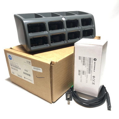 MOTOROLA SYMBOL SAC5070-800CR 8-BAY RS507 RING SCANNER BATTERY CHARGER ...