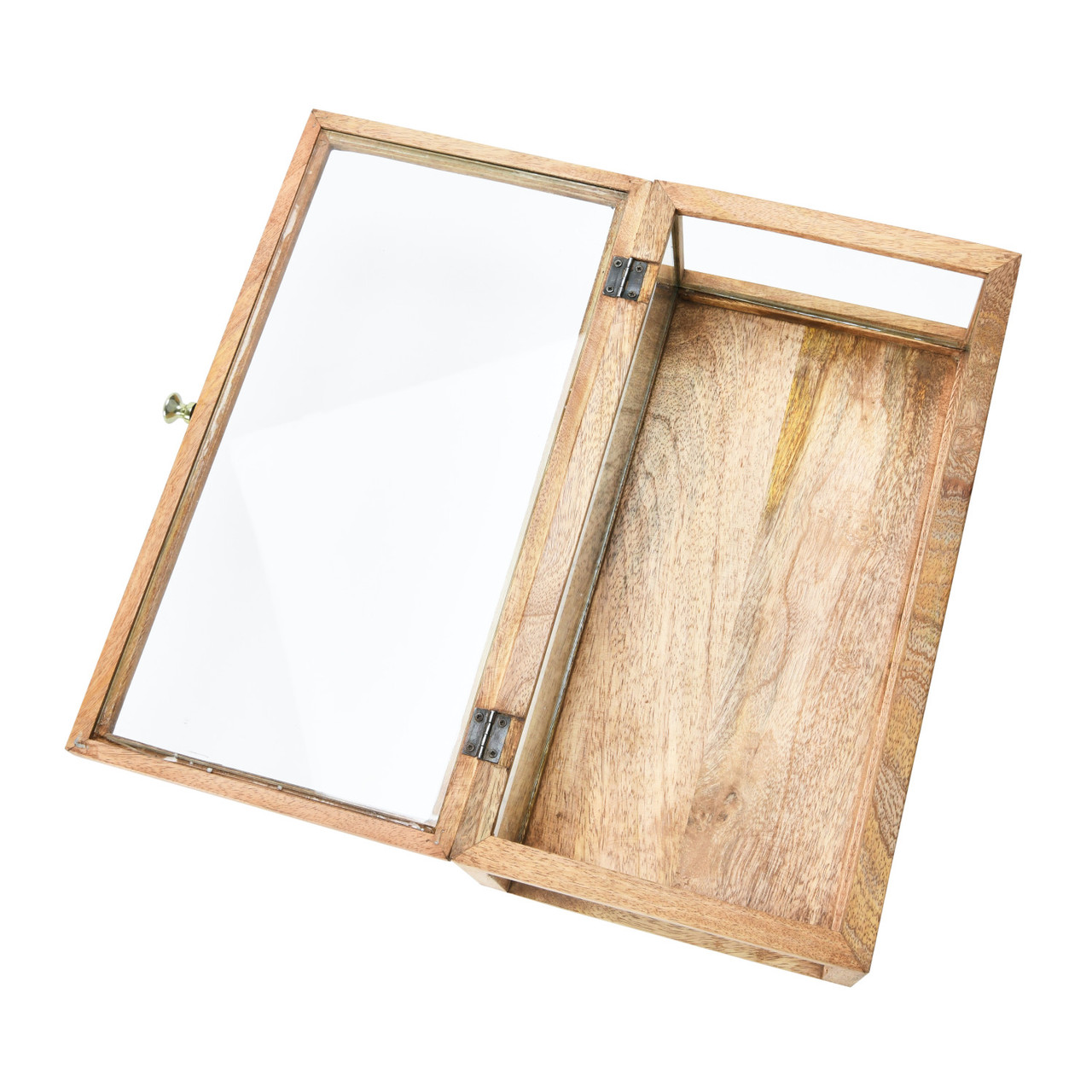 Glass & Wood Display Box - Garden Cottage