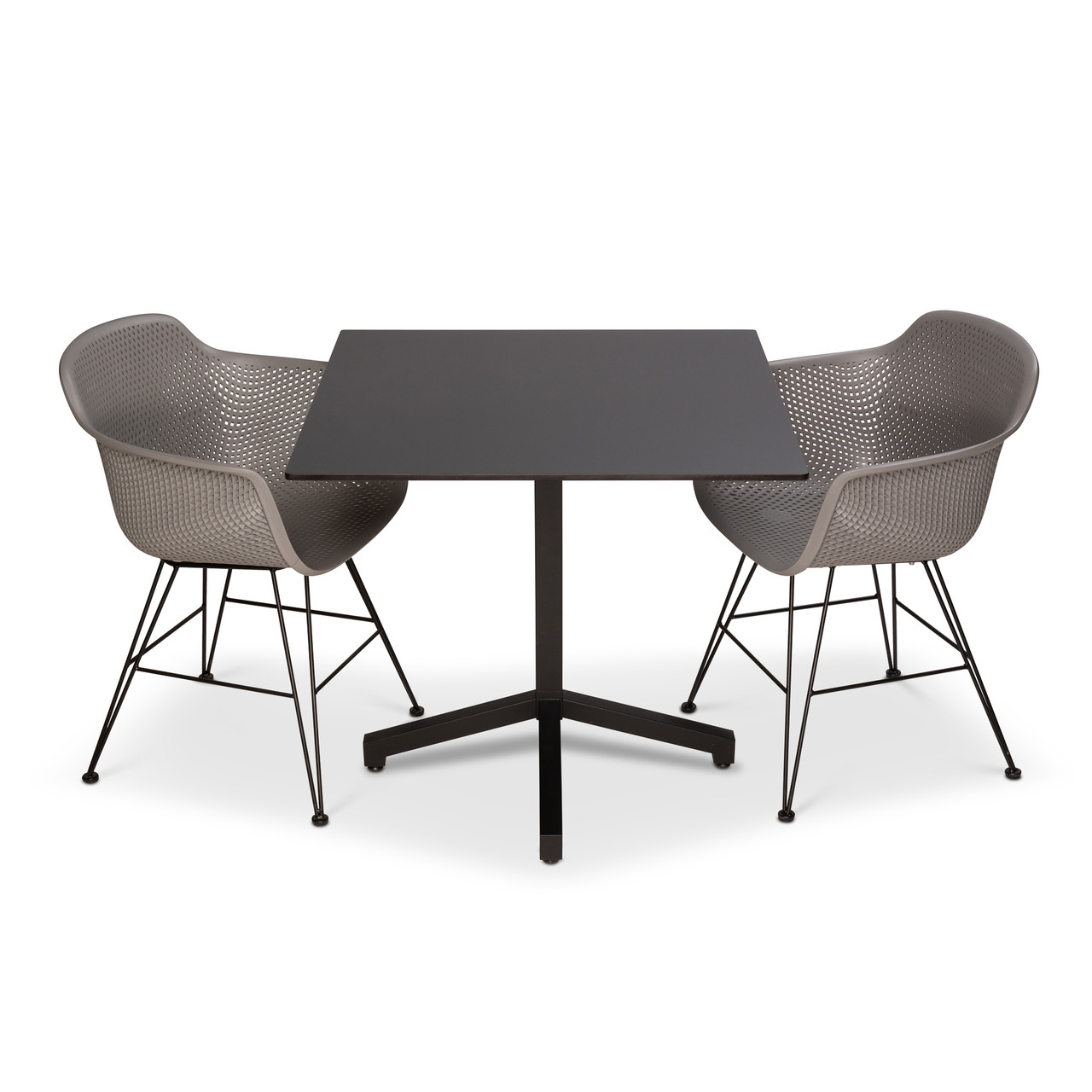 CO9 Design Sample Set (70% Off) - Greenport Pedestal Table with Grey ...