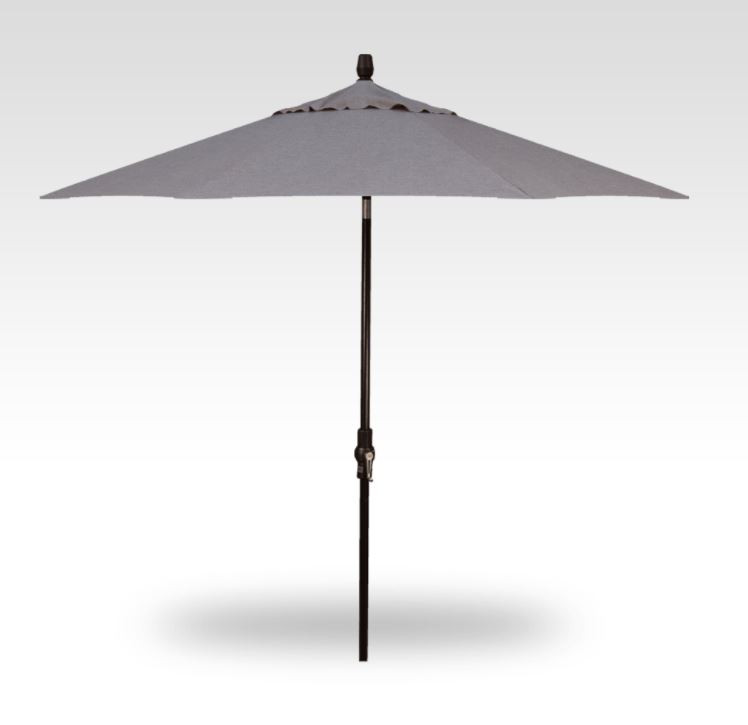 9' Starlux Collar Tilt, Bliss Pebble Canopy & Black Pole - Garden Cottage