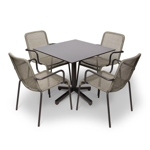 CO9 Design Sample Set (50% Off) - Greenport Pedestal Table with Grey ...