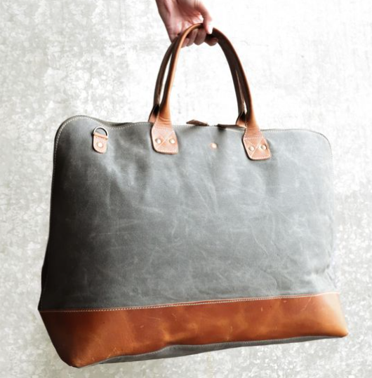 Grey Weekender Bag - Garden Cottage