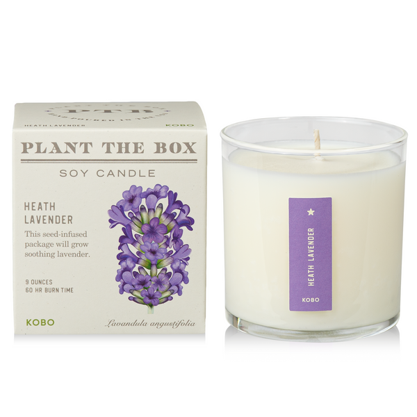 Heath Lavender Plant The Box Candle - Garden Cottage