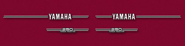 RD250 & RD350 1973 Complete Decal Set - HVCcycle