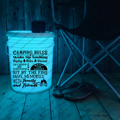 21 Camping Bucket Decal and Light Patterns - RV decal, rpod decal ...