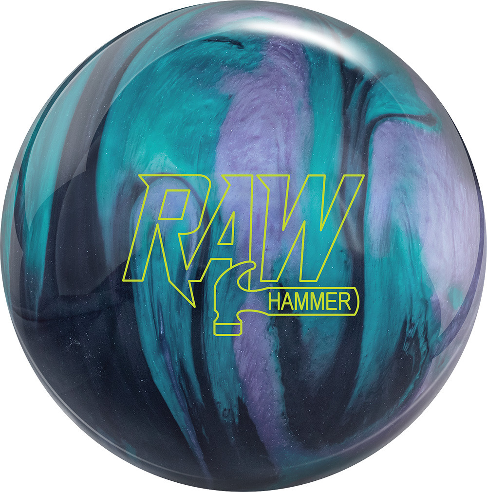 Hammer Raw Hammer Bowling Ball - Black/Purple/Teal Pearl FREE SHIPPING ...