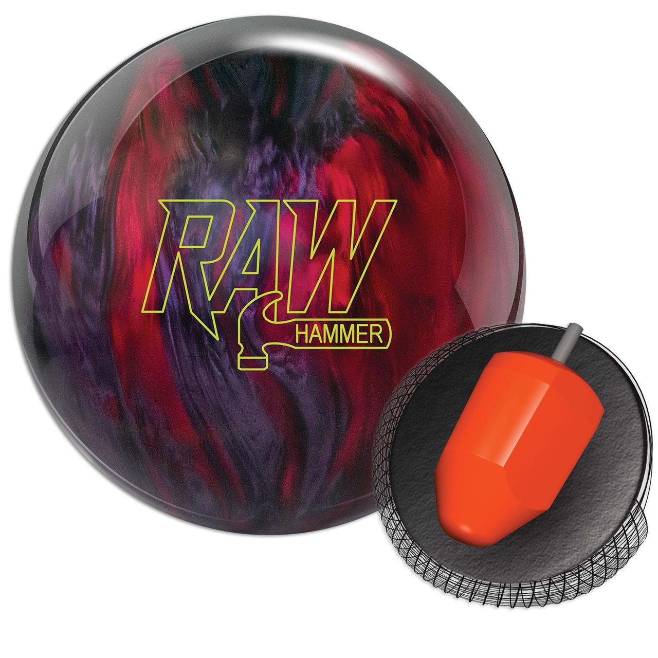 Hammer Raw Bowling Ball - Red/Smoke/Black Hybrid FREE SHIPPING ...