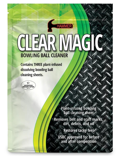 Hammer Clear Magic Bowling Ball Cleaner - Refill Sheets 3 pack FREE ...