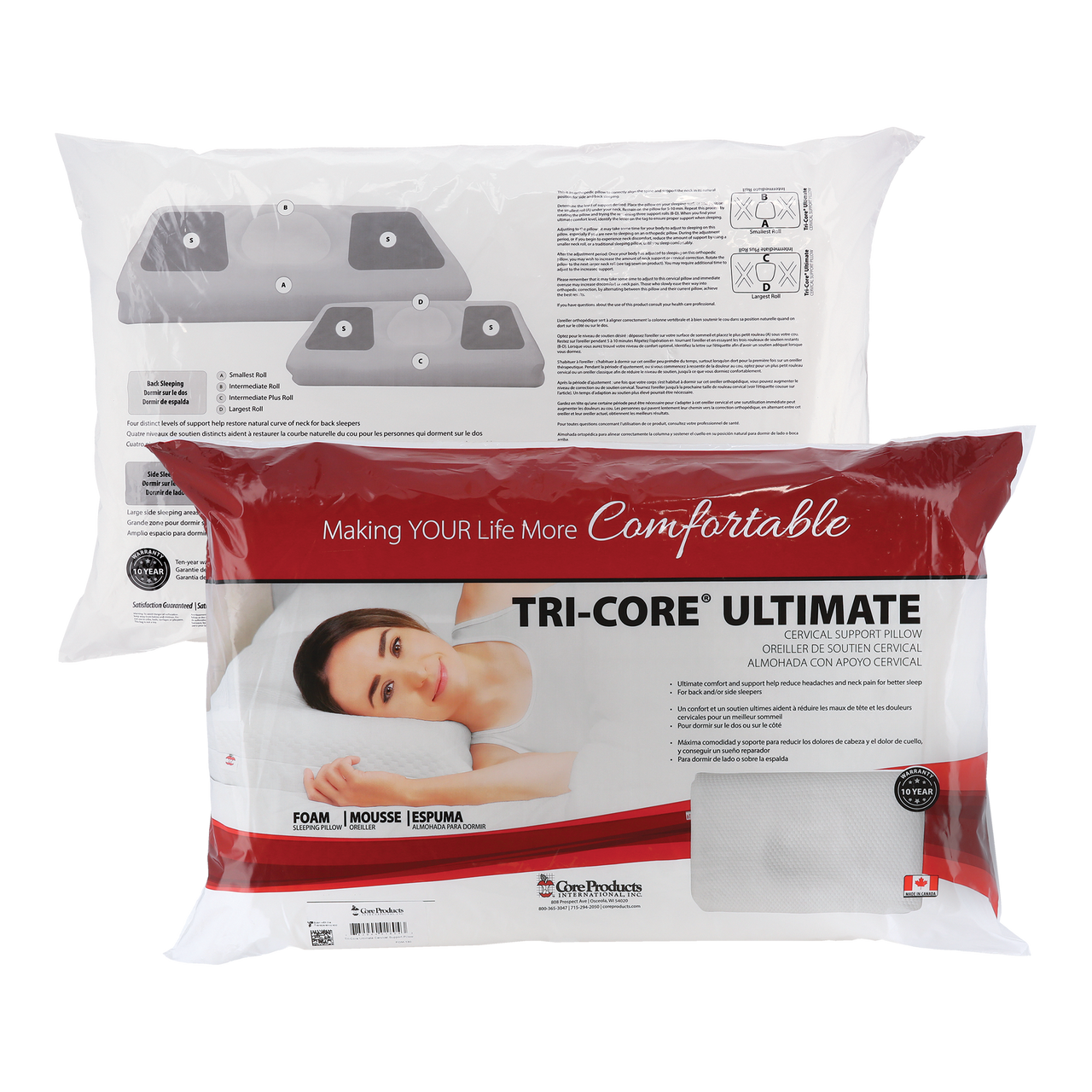 New Tri-Core Ultimate Cervical Pillow - Total Clinic Solutions