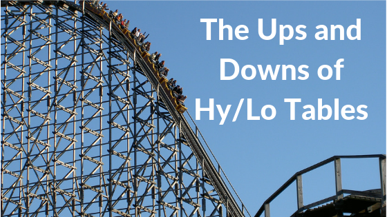 The Ups and Downs Of Elevation And Hy/Lo Adjusting Tables - Total ...