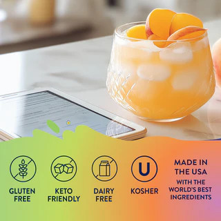 Sugar Free Peach Mango Energy Syrup - 375ml - Ben Franklin Online